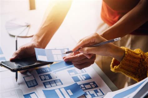 Premium Photo Ux Graphic Designer Creative Sketch Planning Application Process Development