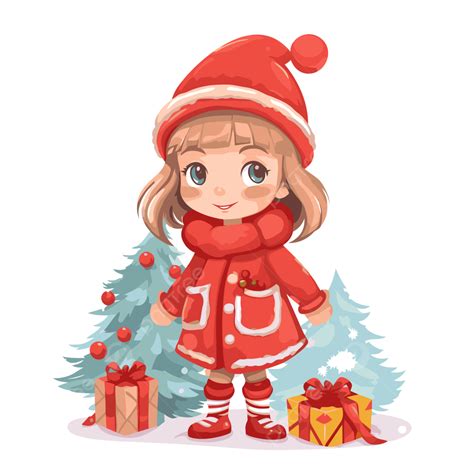 Navidad Gratis Vector Png Dibujos Pegatina Clipart Lindo Personaje De