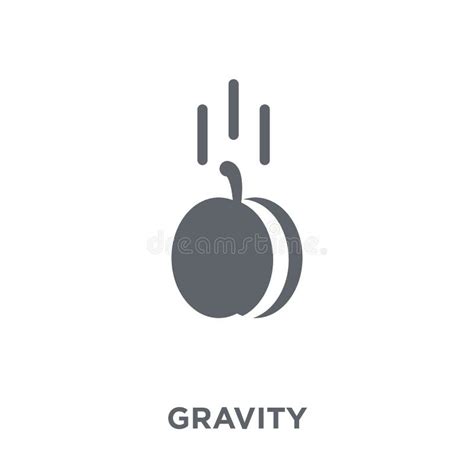 Gravity Icon Vector Isolated On White Background Gravity Sign Sign