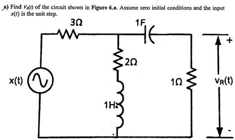 solved a find v of the circuit shown in figure 6 a assume zero
