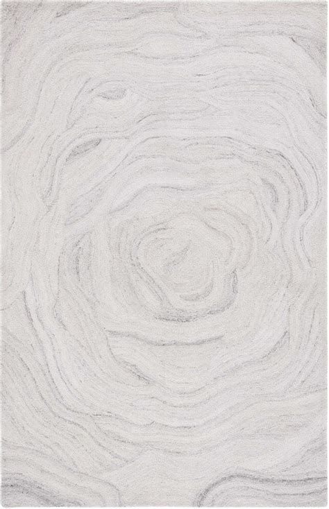 Abstract Hand Tufted Light Grey And Beige 6 X 9 Medium Rectangle Rugs By Safavieh 1stopbedrooms