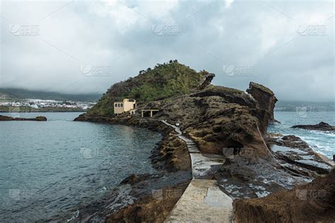 风景从岛屿维拉弗兰卡多坎波大西洋的景色到SAO miguel岛旅游亚速尔葡萄牙