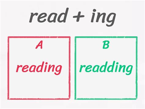 Add Ing To Verbs Quiz