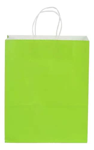 Bolsas De Papel Kraf De Colores 24 Unidades Cuotas Sin Interés
