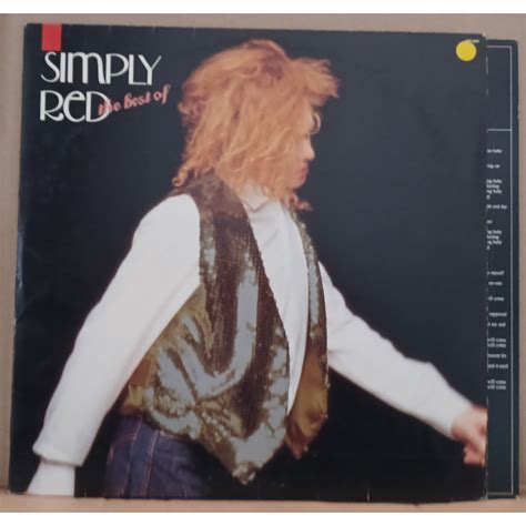Lp Disco De Vinil Simply Red The Best Of Com Encarte Lp Ótimo Capa