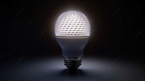 Realistic Led Light Bulb Electricity Concept A Stunning 3d Render Background Electric Bulb