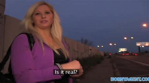 HornyAgent Curvy Blonde Accepts Sex For Money Offer Candy Caine Porn Videos