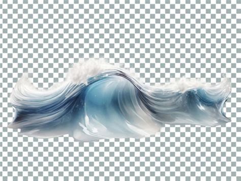 Oceano Elegante Mar Onda Azul Png Psd Premium
