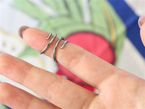 Lateral Deviation Finger Splint Hammered Brass Bronze Etsy