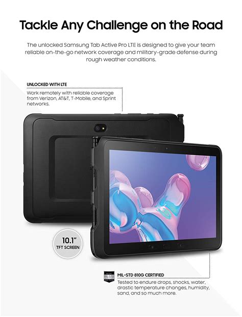 Samsung Galaxy Tab Active Pro 10 1 Inch 64gb Lte Unlocked Best