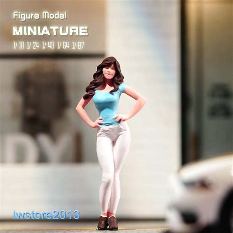 Sexy Beauty Girl Scene Props Miniatures Figures Model For Cars Vehicles
