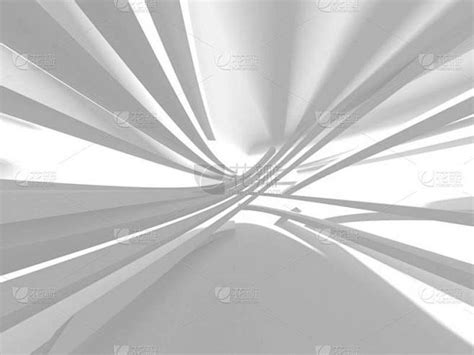 抽象的现代白色建筑背景。3d渲染说明
