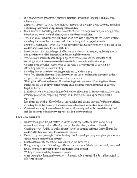 Journalistic Notes 9 Ecc It Is Characterized By A Strong Narrative