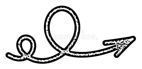 Black Looping Arrow Grunge Sign Stock Vector Illustration Of Looped