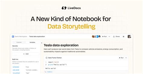 Livedocs On Linkedin Livedocs Collaborative Data Storytelling 🪄