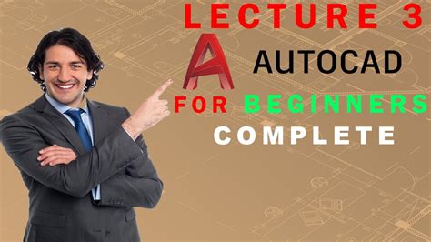 Autocad For Beginners Autocad Draw Commands Lecture 3 Youtube