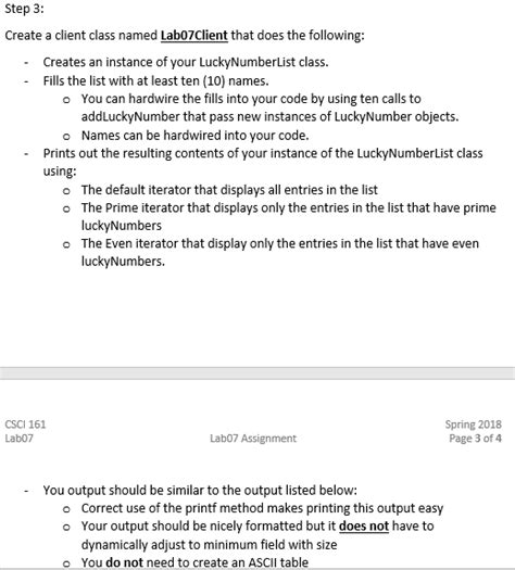 Create A Class Named LuckyNumber That Has The Chegg