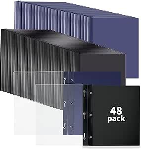 Amazon Com Binditek Pack Clear Front Report Covers With Prongs Sheet Capacity