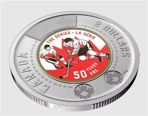 Set Of 2 Canada Hockey Summit 50th Anniversary Toonie 2 Dollar Etsy