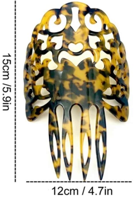 Turtle Shell Comb Polynesian Hale Ku Ai
