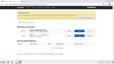 Wireless Is Not Associated Network And Wireless Configuration