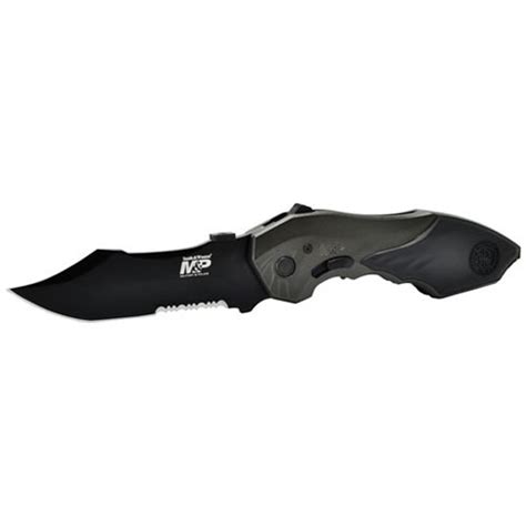 Smith Wesson Folding Knife MILITARY POLICE BLACK Army Surplus MILITARY RANGE