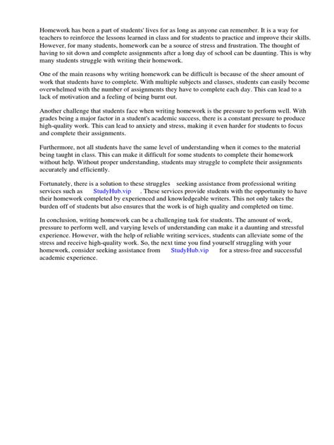Title For An Essay About Homework Pdf Essays Homework