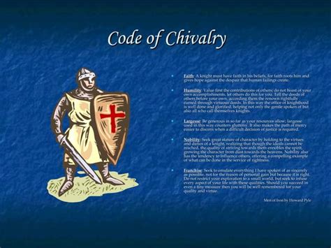 Code Of Chivalry Ppt