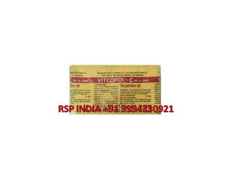 Vitcofol C Injection An Indication Is A Term Used For The List Of