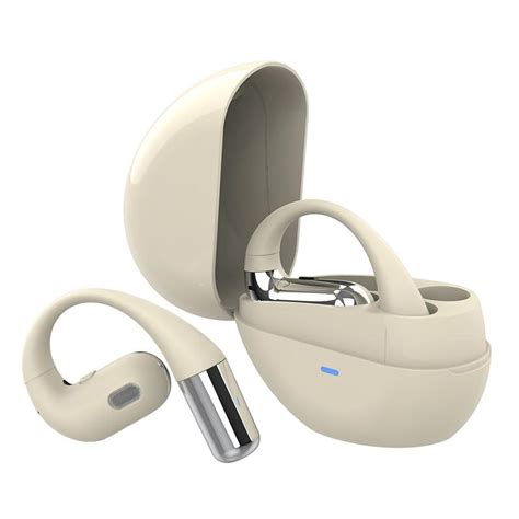 Open Ear Bluetooth Headphones With Noise Reduction F15 Beige