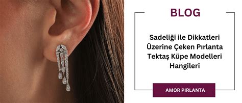Sadeliği ile Dikkatleri Üzerine Çeken Pırlanta Tektaş Küpe Modelleri