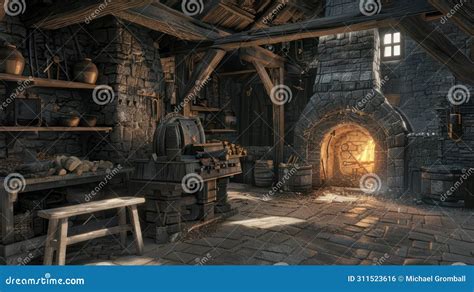 Old Ancient Forge Created With Generative Ai Old Medieval Architecture Old Ancient Forge Created With Generative Ai Old Medieval Architecture