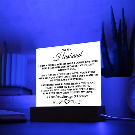 Gift For Husband I Can T Live Without You Acrylic Plaque An