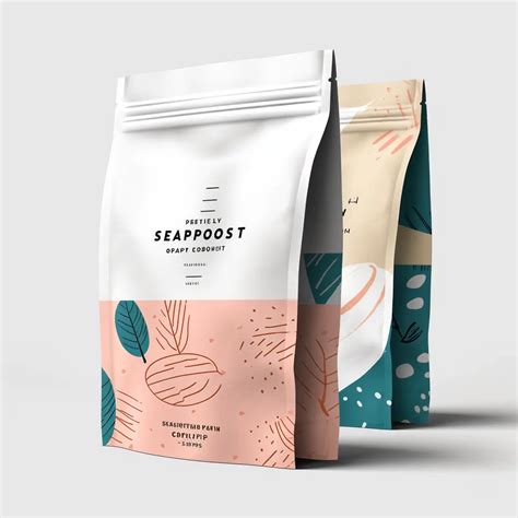 Flat Bottom Pouches Colorful Packaging