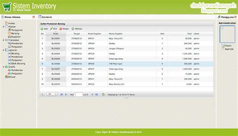 Sistem Inventory Dengan Easyui Dan Flexigrid