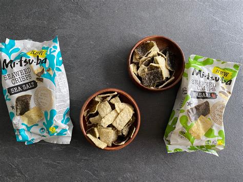 Mitsuba Seaweed Crisps Sea Salt And Mitsuba Seaweed Crisps Wasabi