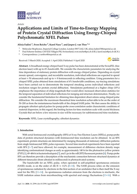 Pdf Applications And Limits Of Time To Energy Mapping Of Protein