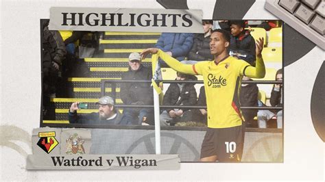 Watford 1-1 Wigan Athletic | Highlights - YouTube