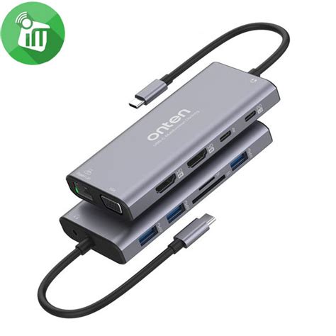 Onten OTN UC601 12 IN 1 Type C Multi Function Dock Station
