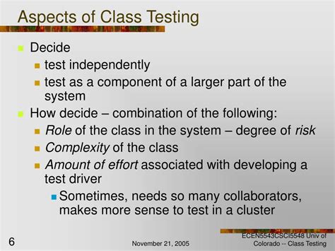 Ppt Class Testing Powerpoint Presentation Free Download Id3349066