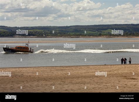 Rnli Offshore Lifeboat At Exmouth Devon Uk Shannon Class All Weather