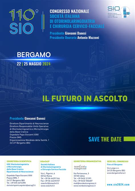110° Sio 2024 Congresso Nazionale Bergamo Prof Dr Giovanni Danesi