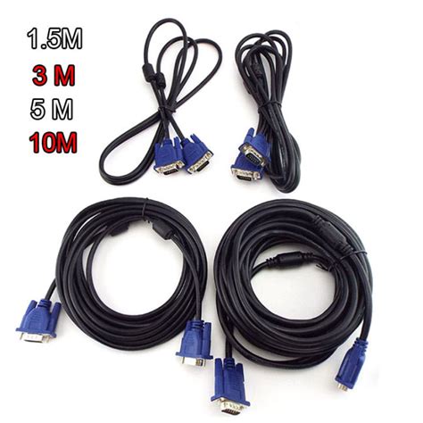 15m 3m 5m 10m 20m 30m Vga To Vga Extension Cable Hd 15 Pin Male To