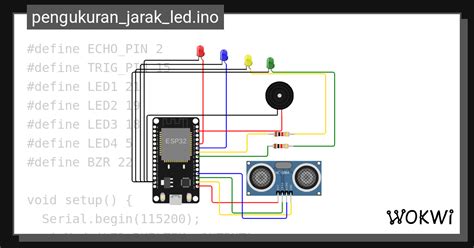 Pengukuranjarako Wokwi Esp32 Stm32 Arduino Simulator