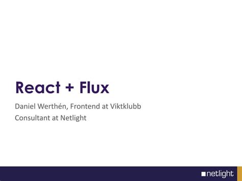 React Flux Ppt