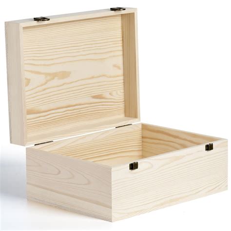 Beninat Large Wooden Box 14 X 104 X 65 Unfinished Wood Box With