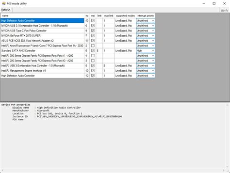 Windows Line Based Vs Message Signaled Based Interrupts Msi Tool