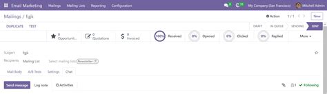 Email Marketing App Odoo V16 Community Edition Book