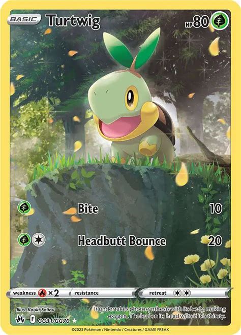 Pokemon Trading Card Game Crown Zenith Single Card Rare Holo Turtwig