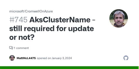 Aksclustername Still Required For Update Or Not Issue
